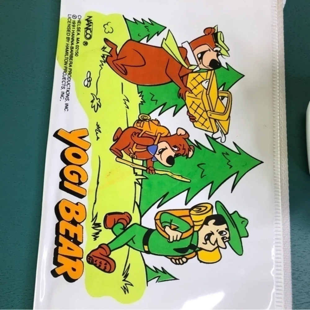 Vintage | Office | Yogi Bear Pencil Case Boo Boo Ranger Smith Graphic ...